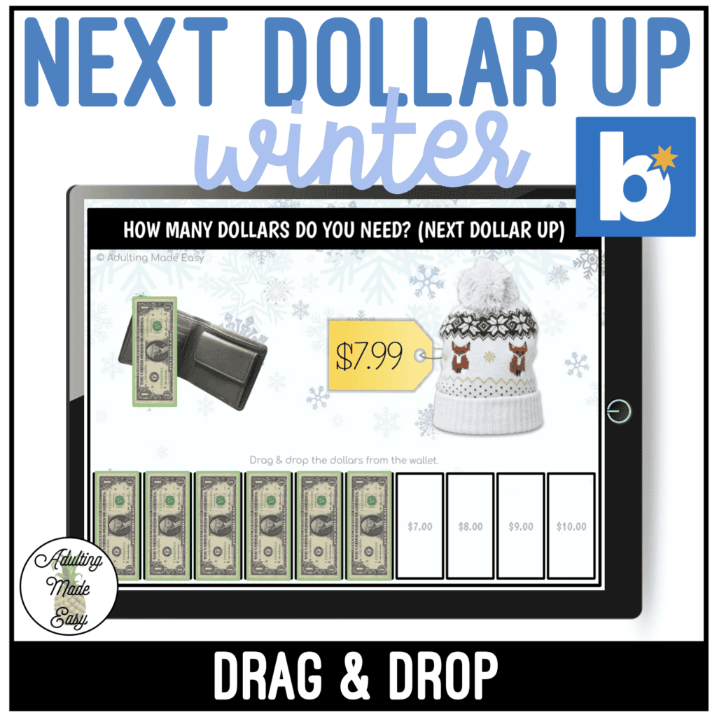 Winter Next Dollar Up to $10 Drag & Drop Boom Cards - Adulting Made ...
