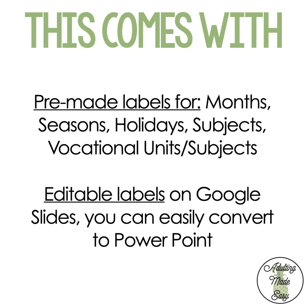FREE Editable Hanging File Labels - Adulting Made Easy LLC