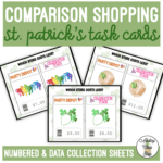 St. Patrick's Comparison Shopping Task Cards - Adulting Made Easy LLC