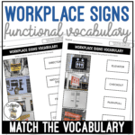 Workplace Signs Functional Vocabulary MATCH THE WORD Worksheets ...