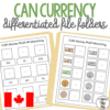 CAN Currency File Folders - Adulting Made Easy LLC